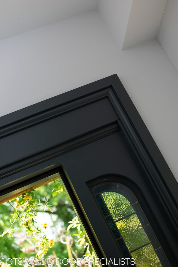 Victorian entrance door with Gothic frame - Cotswood Doors London
