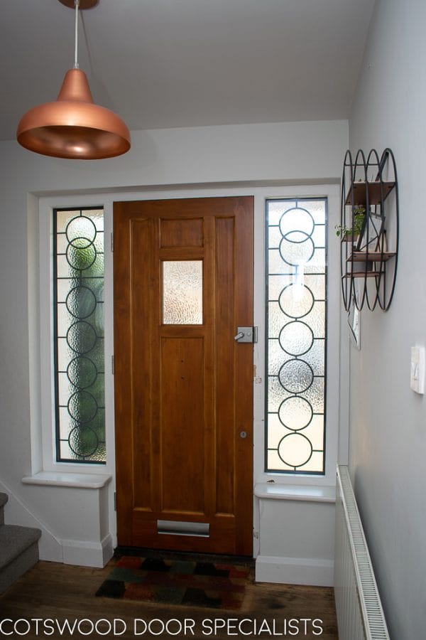 1930s style front door with small window - Cotswood Doors London