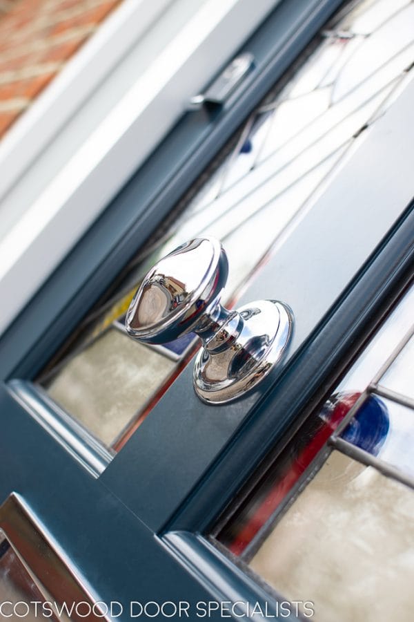 Front door with double sidelight fanlight fram