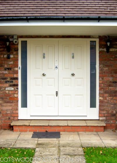front door pair and double sidelight frame