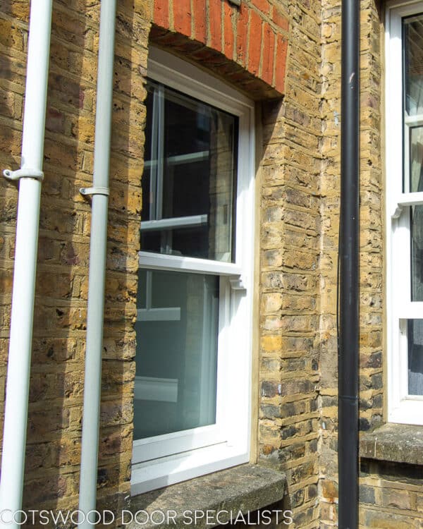 Simple box sash window - Cotswood Doors London
