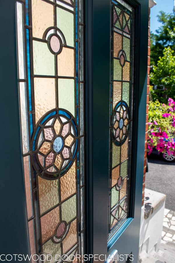 Blue Victorian front door - Cotswood Doors London