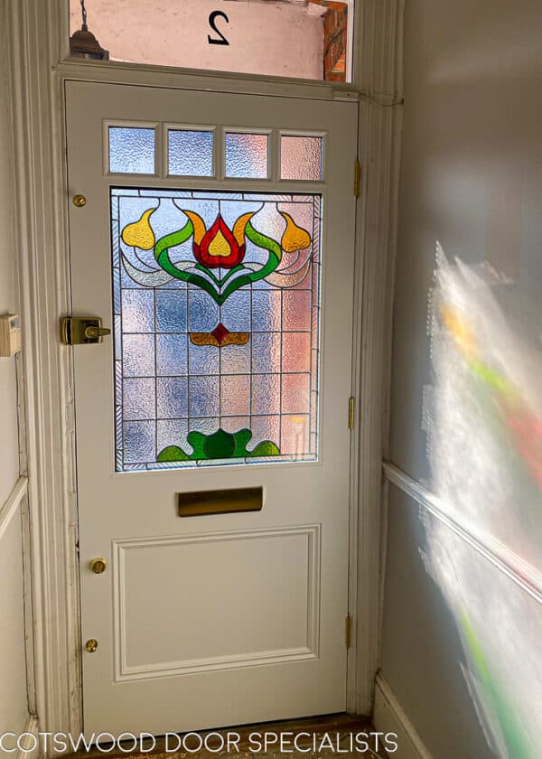 Floral Edwardian front door - Cotswood Doors London