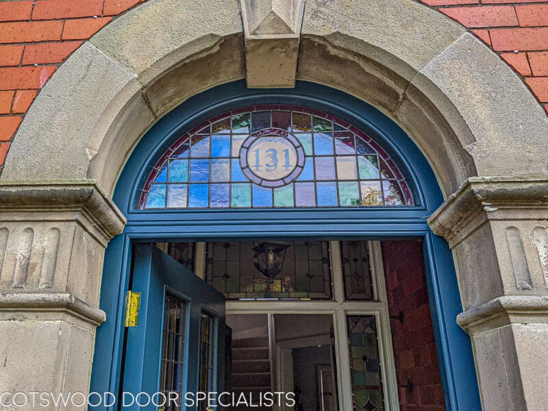 Leadlight Victorian front door - Cotswood Doors London